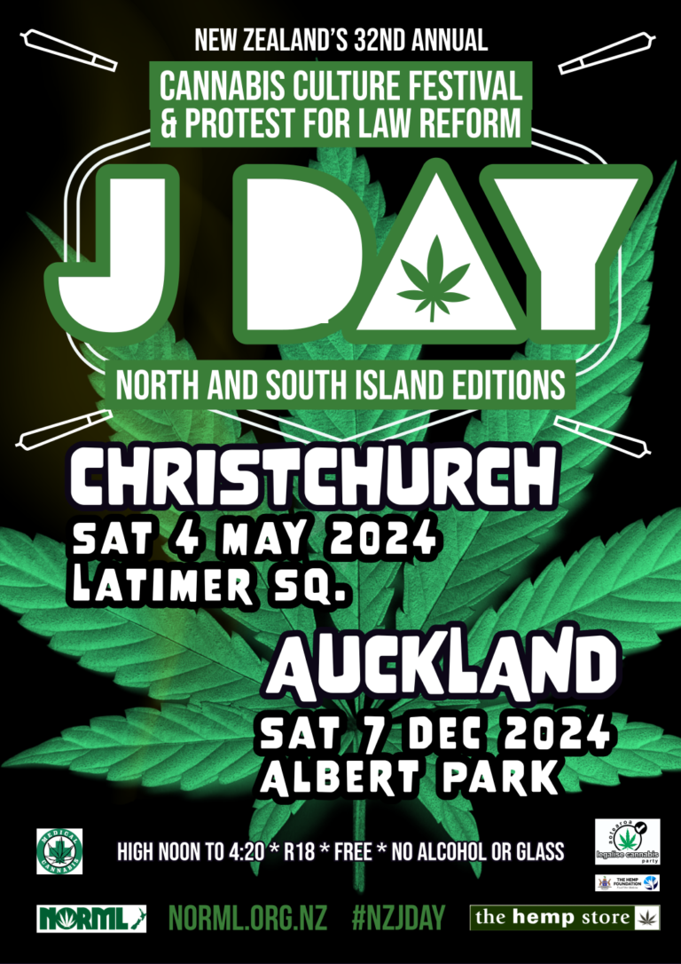 J Day 2024 – North and South Island Editions – NORML New Zealand